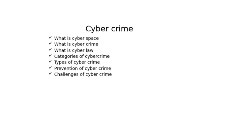 Cyber Crime | PDF