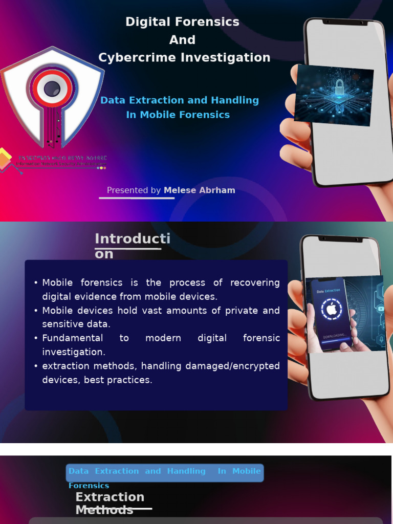 Mobile Forensics: Data Extraction Methods | PDF | Encryption | Digital ...