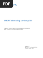 UNOPS - Esourcing - Vendor Guide - v1.7 - EN G | PDF | Procurement ...