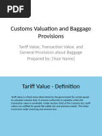 Customs Valuation Rules 2007 | PDF | Prices | Sales
