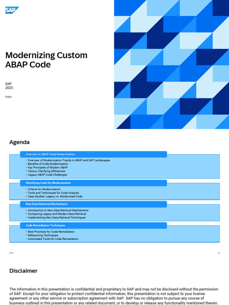 Modernizing Custom ABAP Code | PDF | Databases | Unit Testing