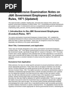 J&K Civil Service Regulations Vol I | PDF | Pension | Government