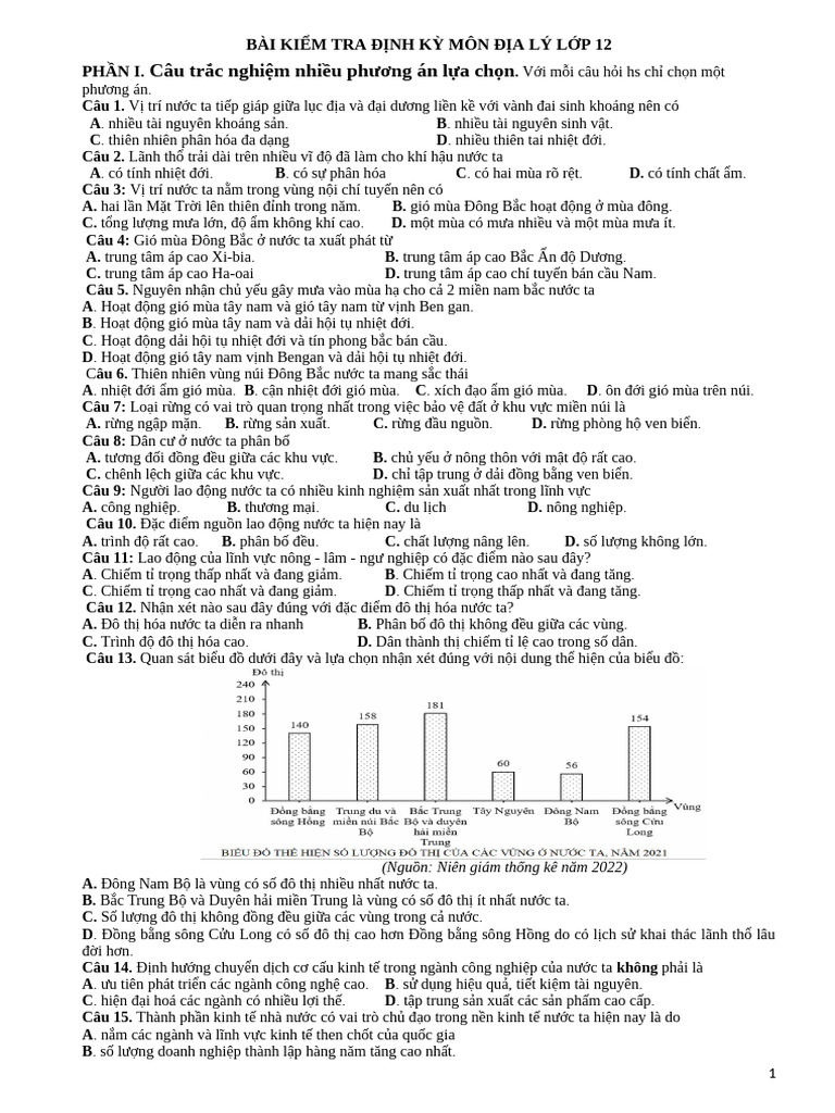 Đề Cương Cki K12 HS | PDF