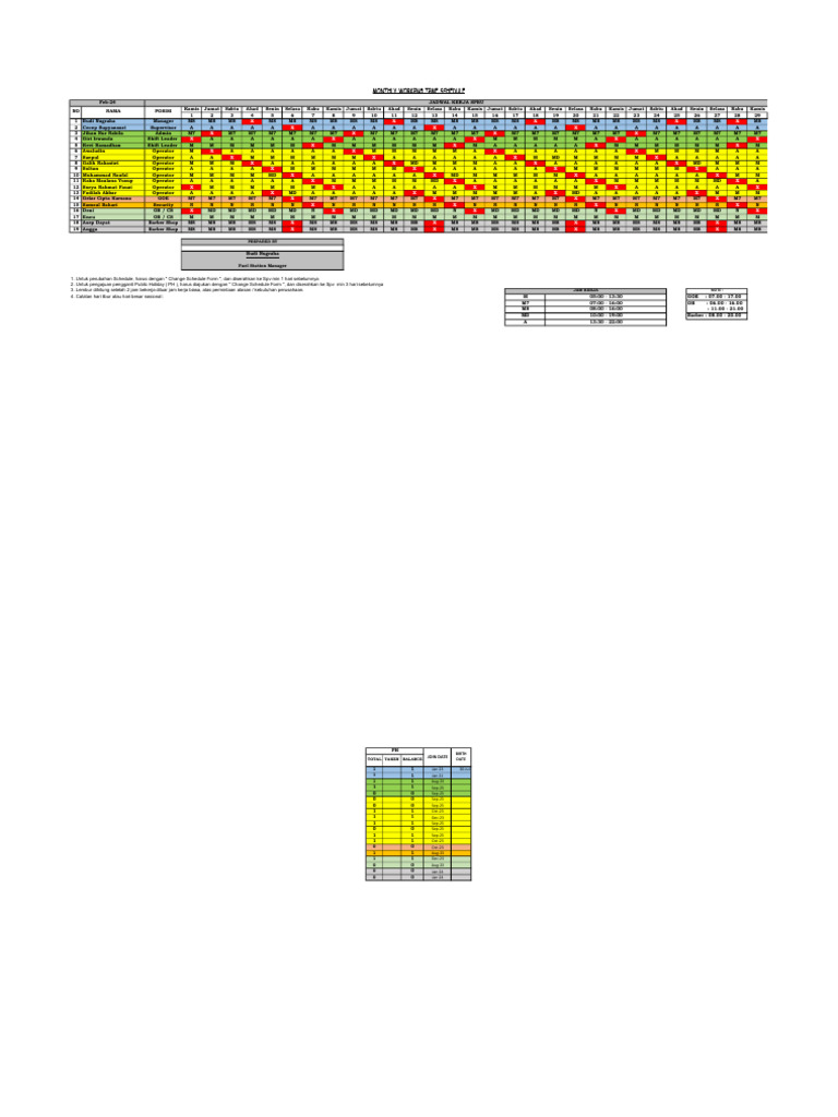 Draft Jadwal Februari 2024 | PDF