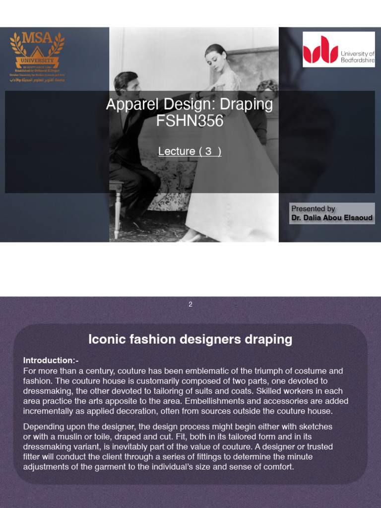 3 Draping Timeline Sem82 | PDF | Aesthetics | Fashion Design