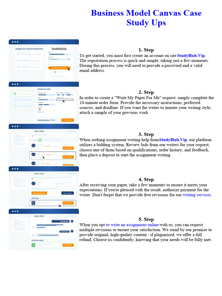 Business Model Canvas Case Study Ups | PDF | Cleopatra | Informed Consent