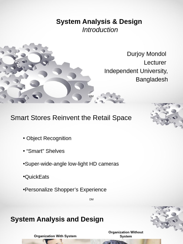 DM 1 Introduction System Analysis | PDF | Enterprise Resource Planning | System