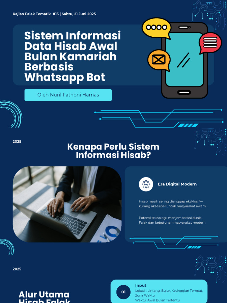 Sistem Informasi Data Hisab Awal Bulan Kamariah Berbasis WhatsApp Bot | PDF