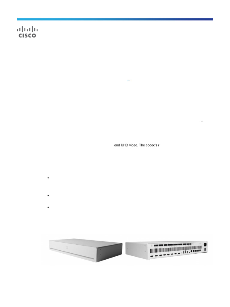 Cisco Webex Room Kit Pro Overview | PDF | Hdmi | Quality Of Service