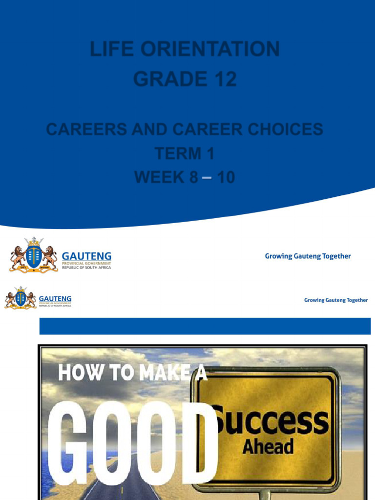 Grade 12 Life Orientation Term 1 Week 8-10 2021 | PDF | Unemployment ...