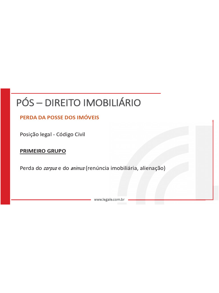 Perda da Posse | PDF