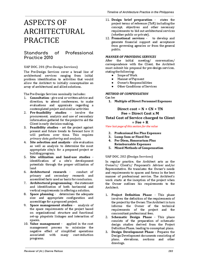 3 - Aspects of Architectural Practice | PDF