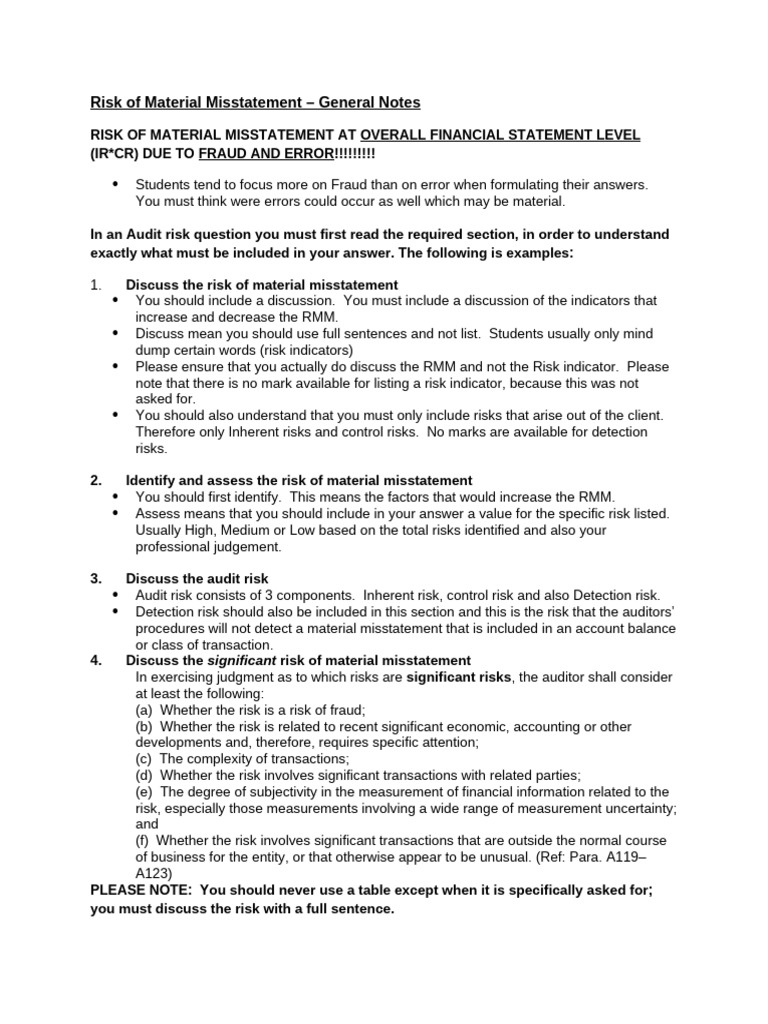 RMM Overall Planning 2025 | PDF | Audit | Risk