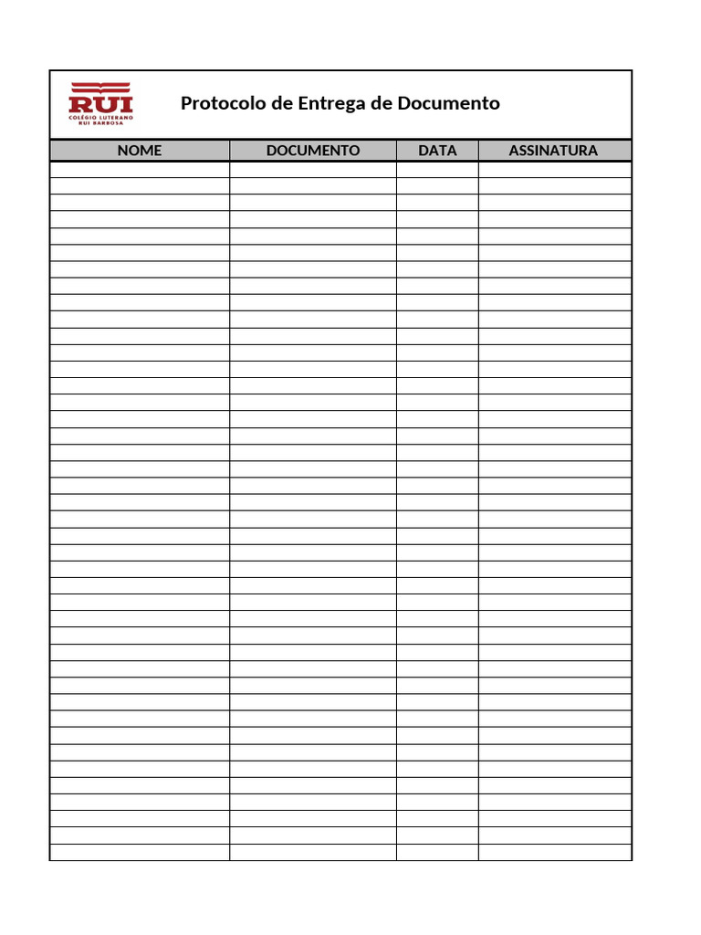 Protocolo Entrega Documento | PDF