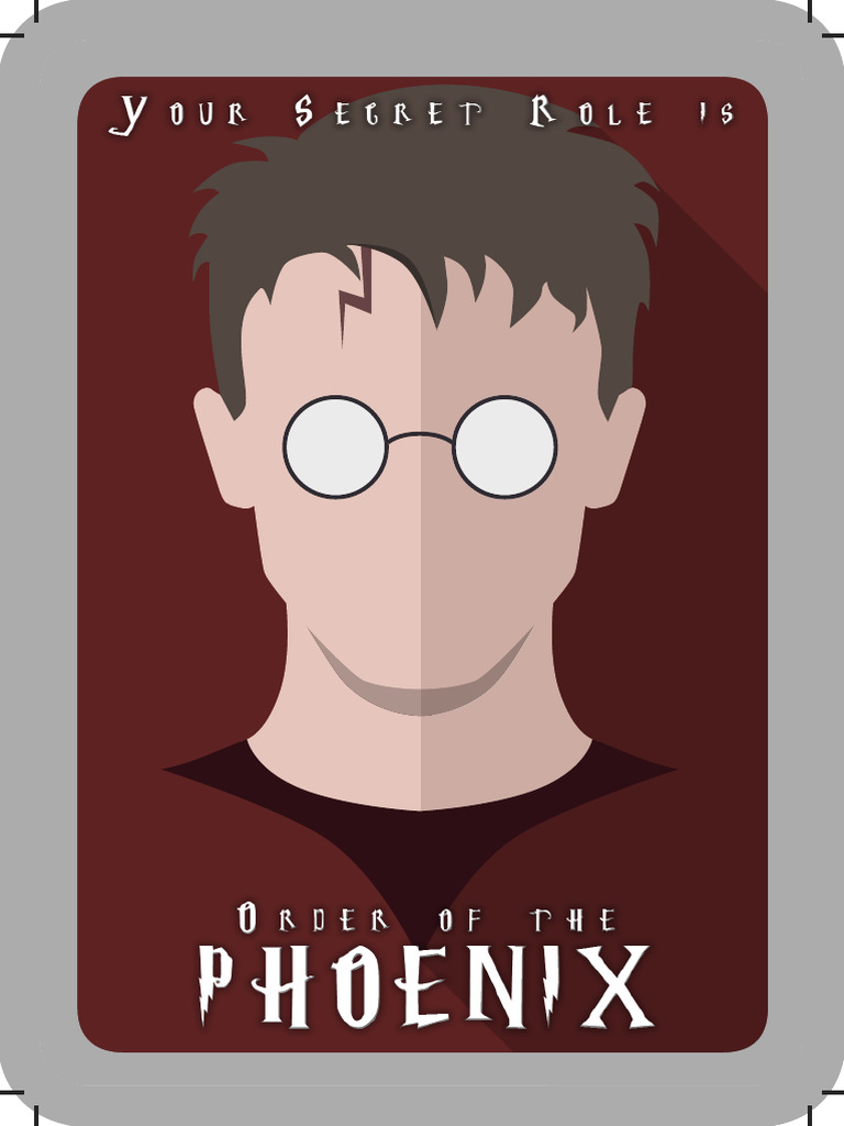 Secret Voldemort - For Print - Full Size Cards - Front | PDF