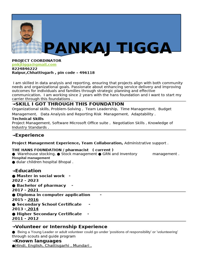 Pankaj's Resume | PDF