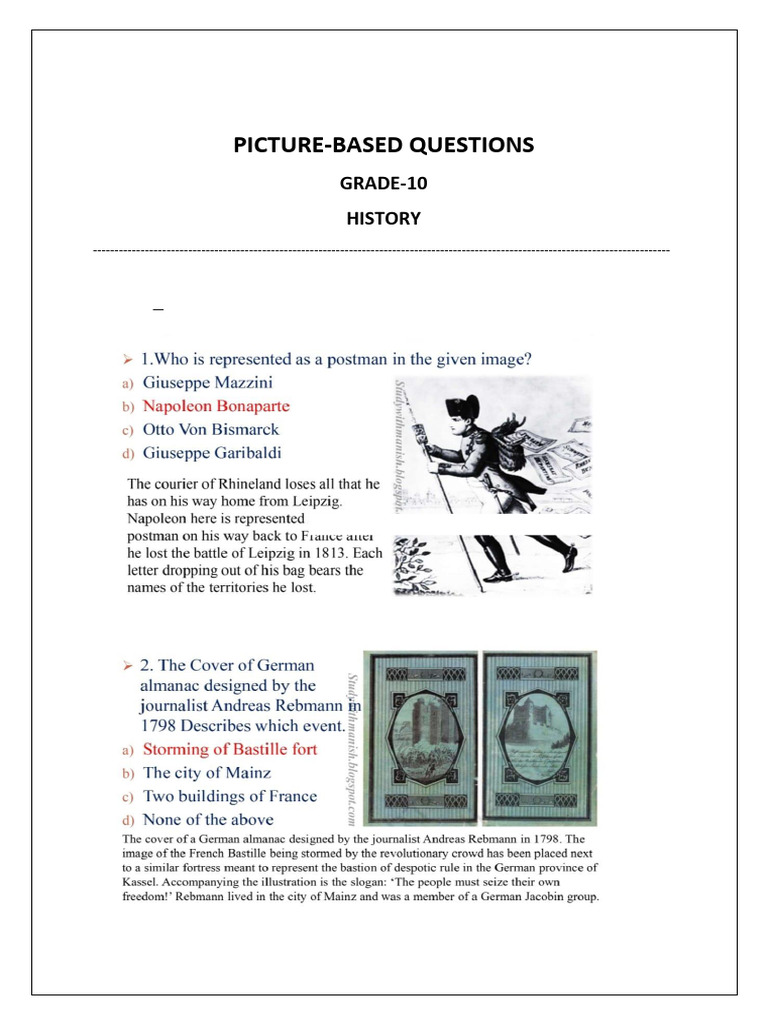Picture Based Question | PDF