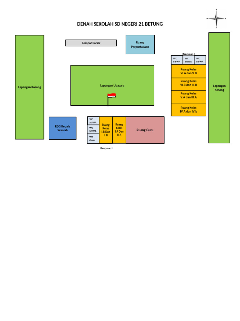 Denah Ruang Sekolah | PDF