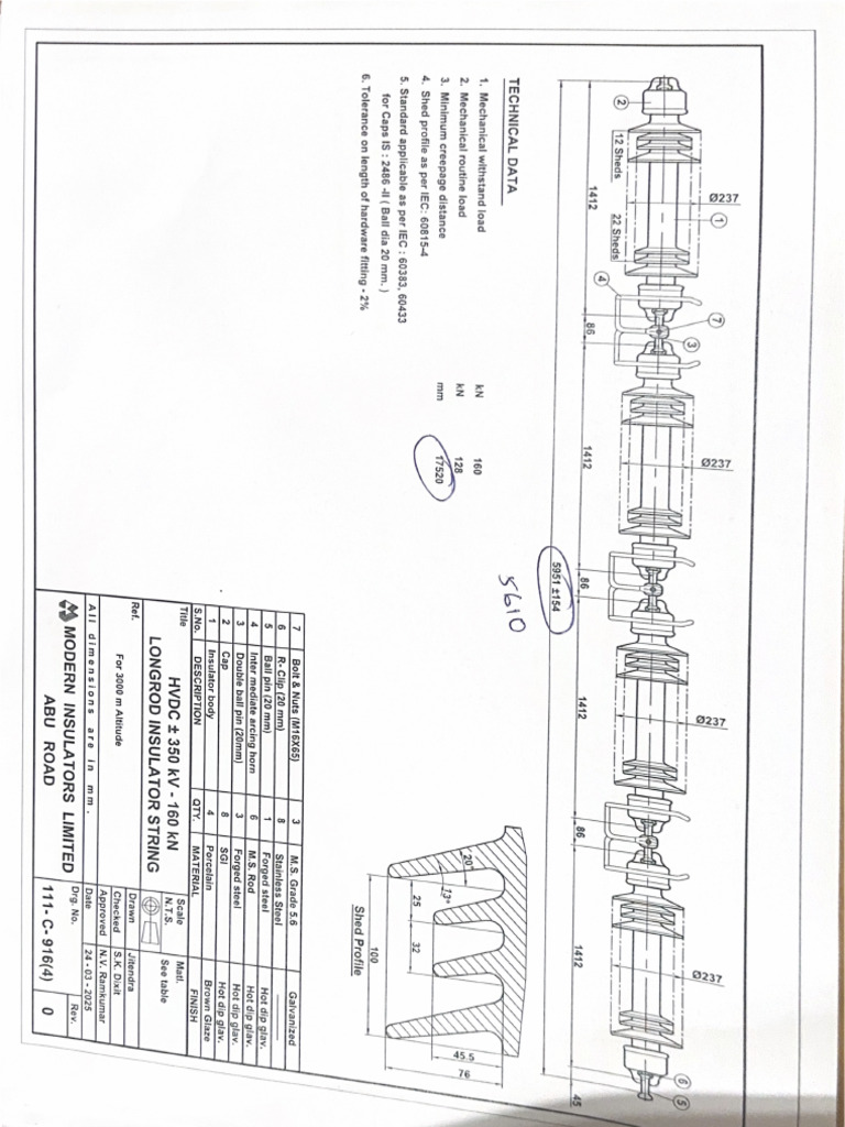 350kV Pang Kaithal MIL Drawing | PDF