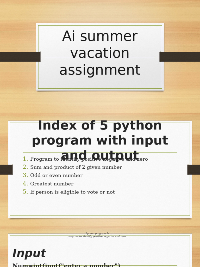 Ai Summer Vacation | PDF