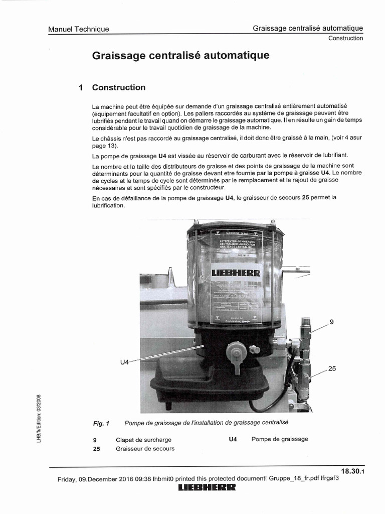 Graissage Liebherr | PDF