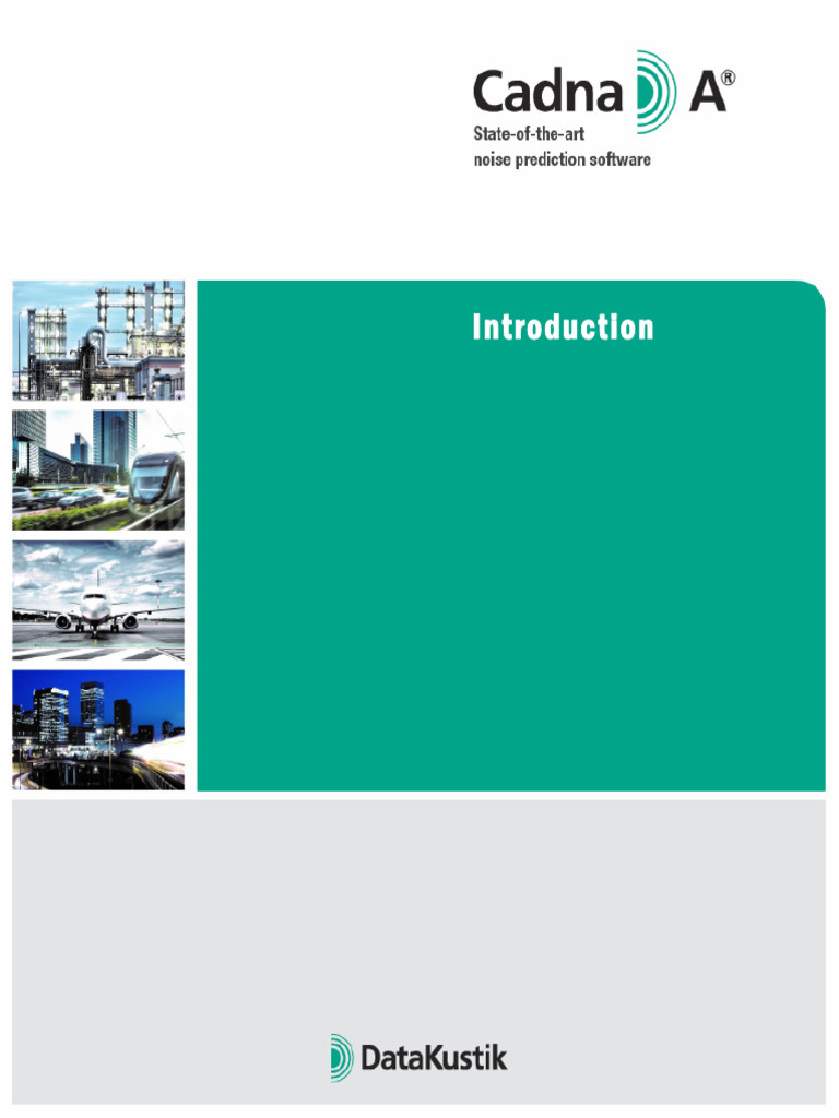 CadnaA Introduction 2024MR1 | PDF | Computer File | Button (Computing)