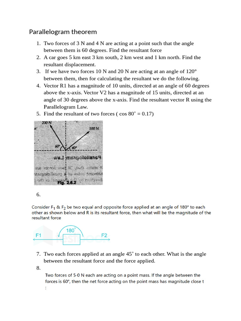 Parallelogram Theorem | PDF
