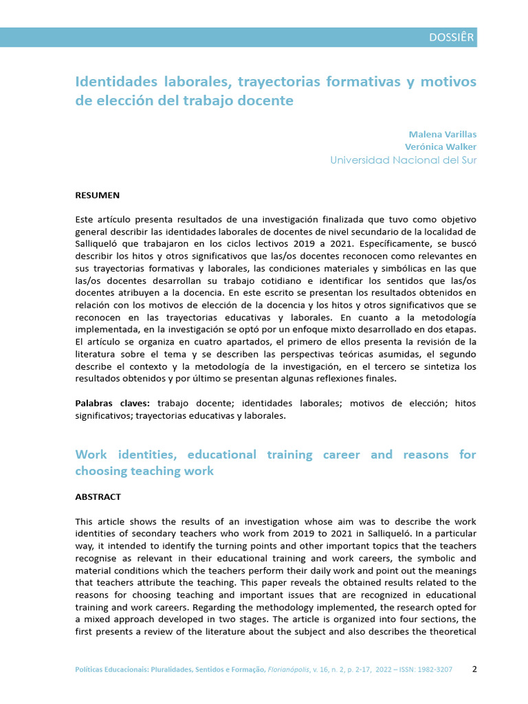 Identidad Laboral Docente | PDF | Maestros | Enseñando