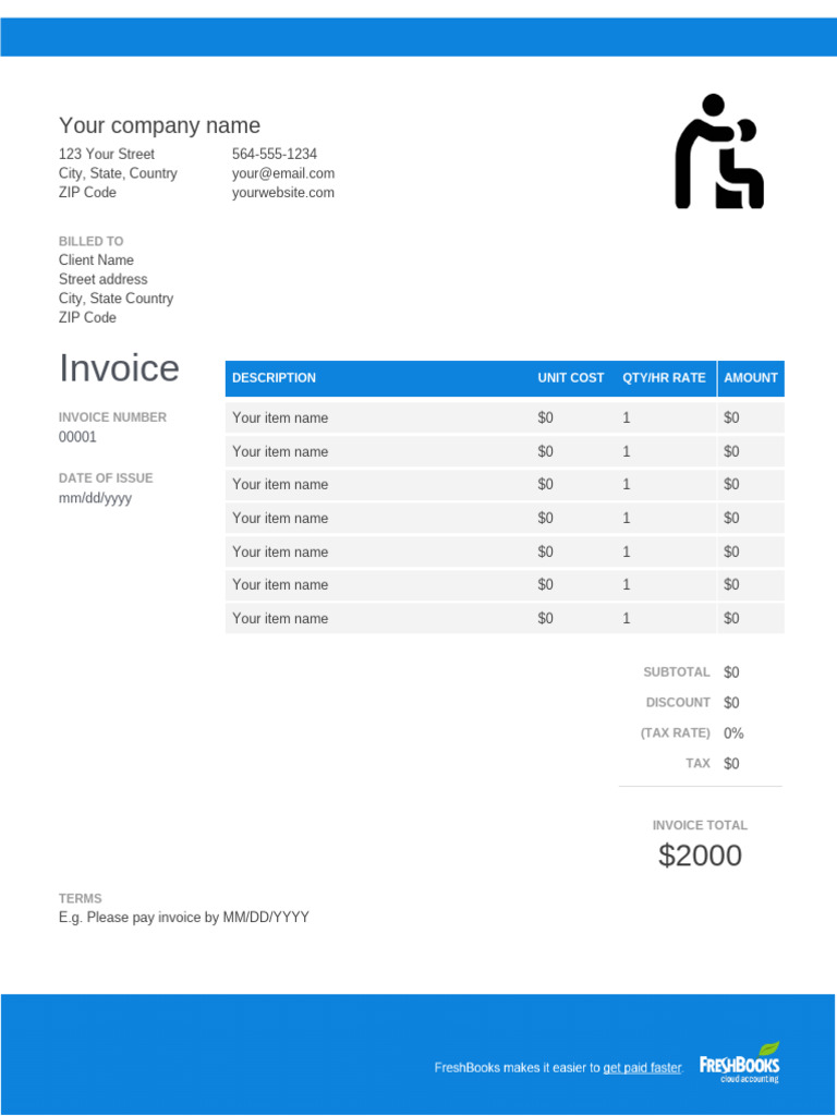 Physical Therapy Word Invoice1 2 | PDF