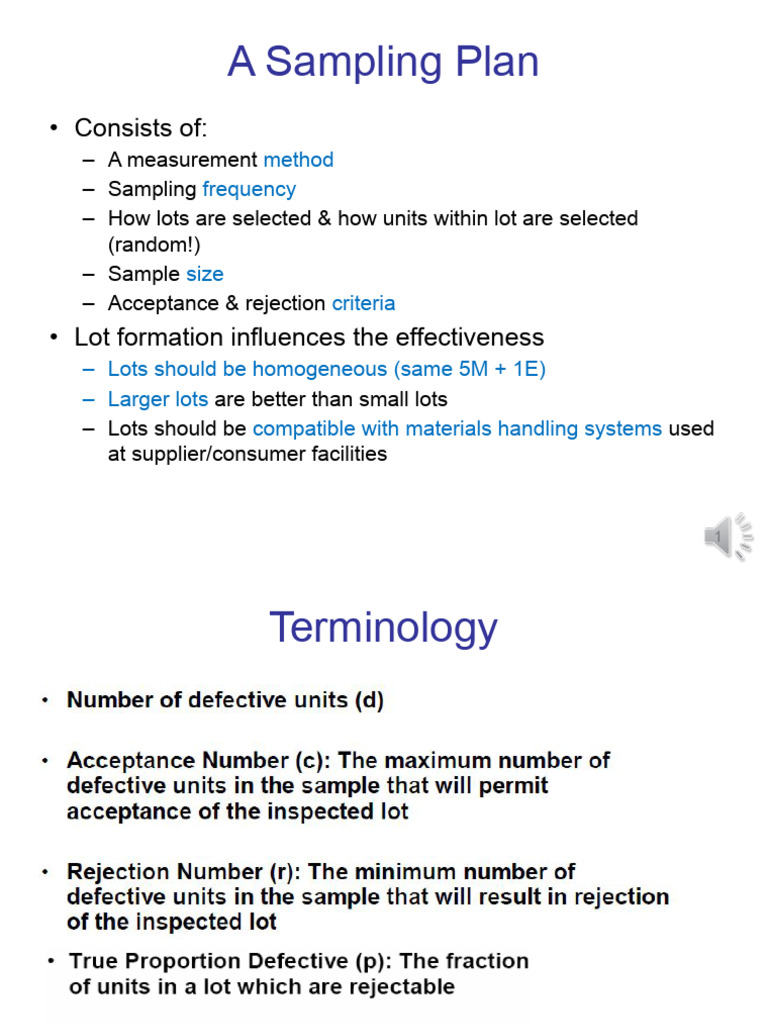 5.2 Single Sampling Plan | PDF | Sampling (Statistics) | Sample Size Determination