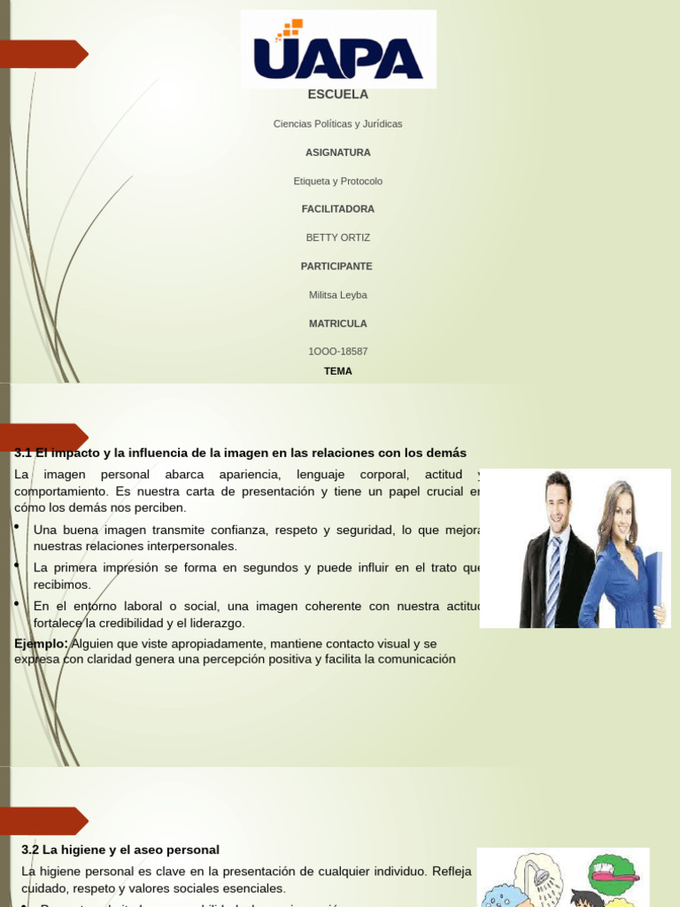 Etiqueta y Protocolo Tarea 4 | PDF | Moda | Ropa