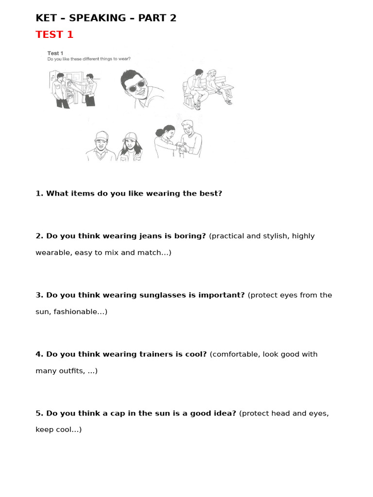 Ket - Speaking - A2 - For Schools | PDF | Chess Theory | Chess