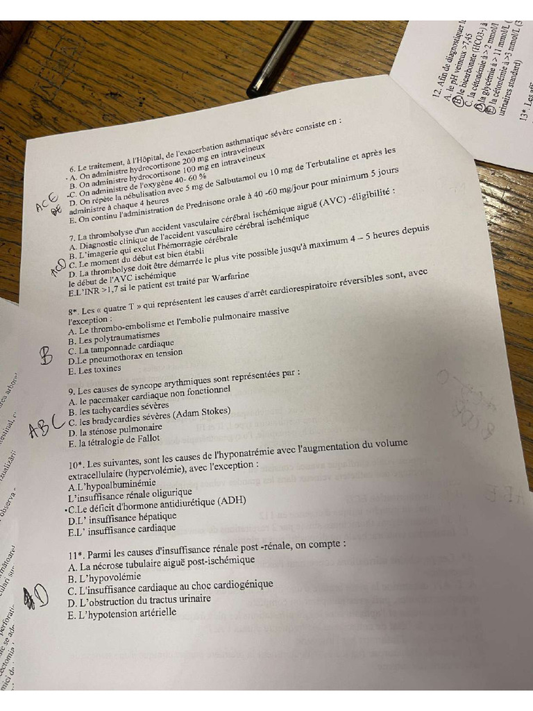 QCM UrgMed Chir 2023 | PDF