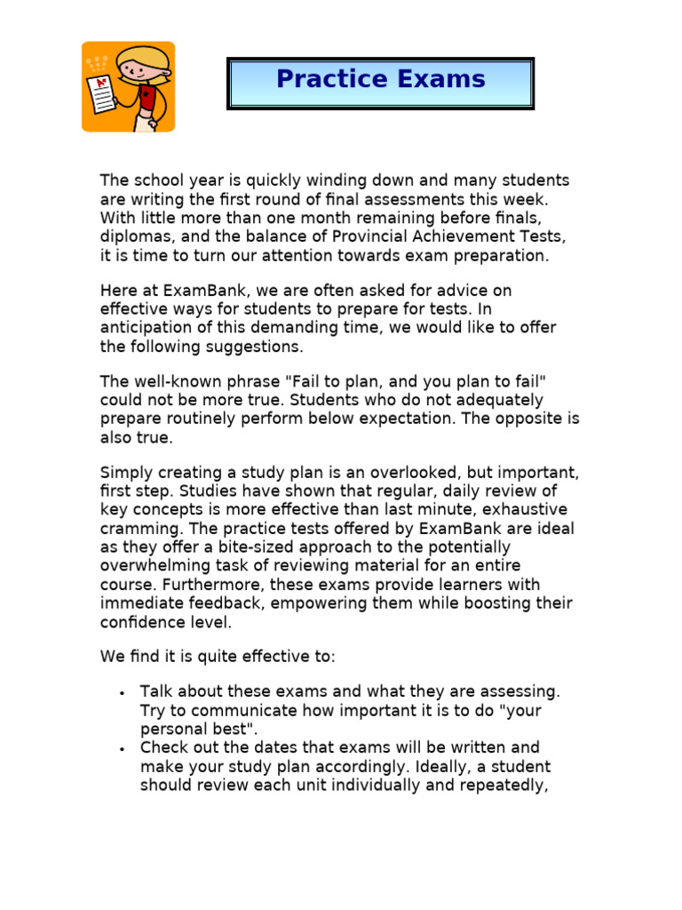 Alberta Exam Preparation Strategies | PDF | Pedagogy | Cognition