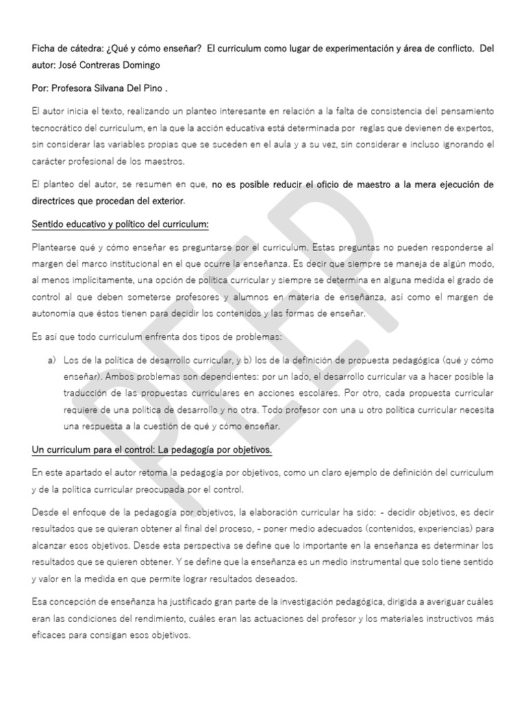 Ficha de Uso Interno Jose Contreras | PDF | Plan de estudios | Enseñando