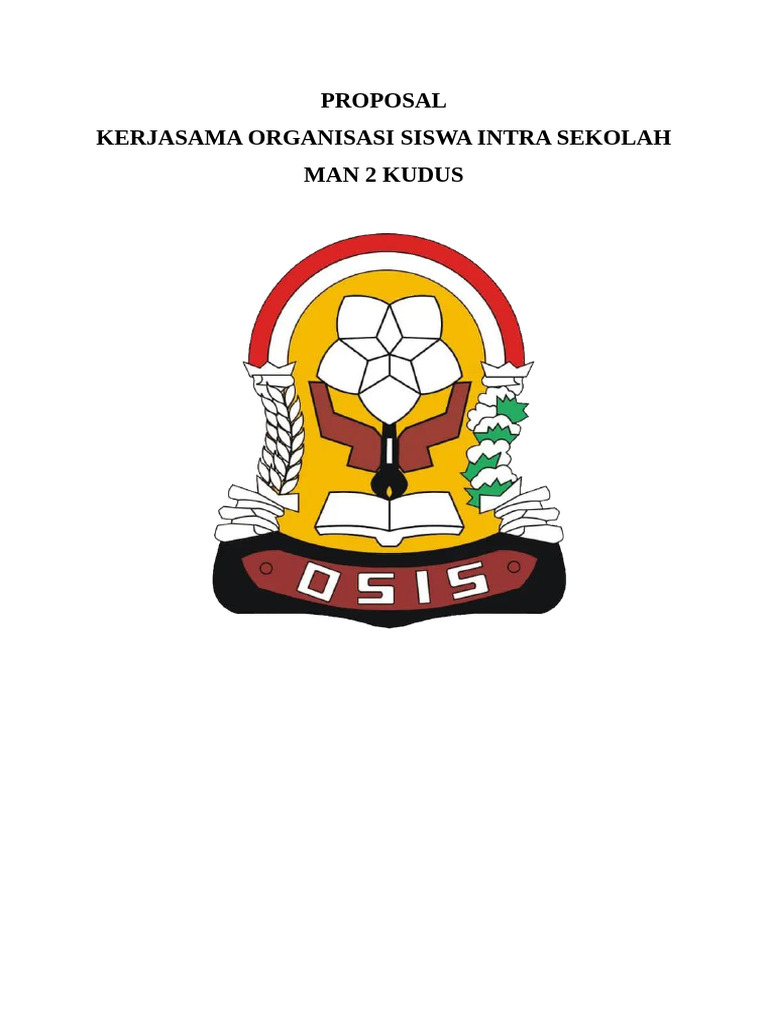 Proposal Kerja Sama Osis Kosongan | PDF