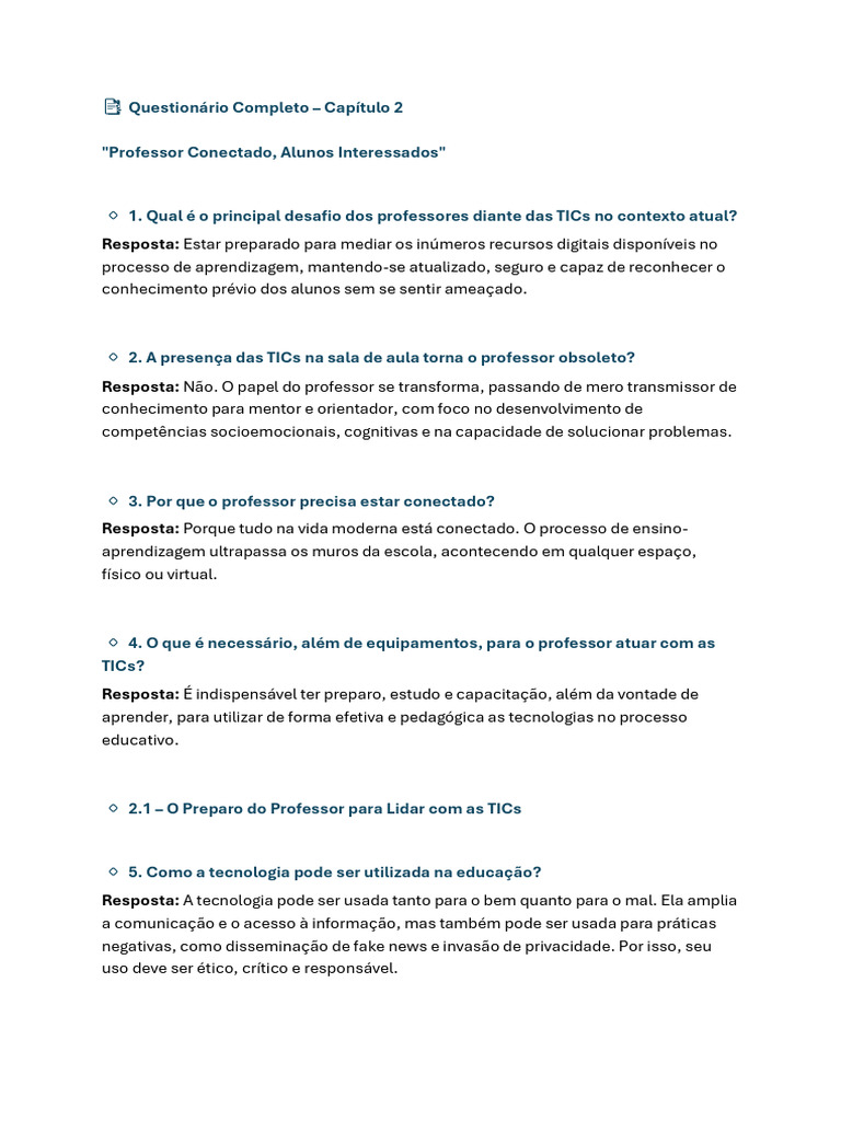 Desafios e Oportunidades das TICs na Educação | PDF | Tecnologia da ...