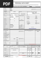 Excel File CSC Personal Data Sheet PDS 2017 1 | PDF | Justice | Crime ...