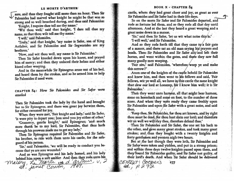 Palomides Meets Safer His Brother p176 | PDF