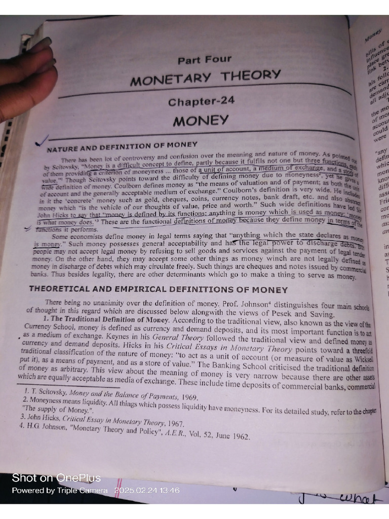 Basic Economics Unit 3 Money | PDF