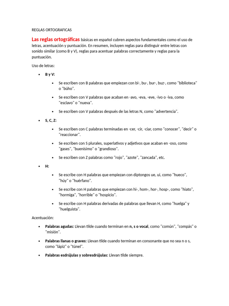 ORTOGRAFIA | PDF | Palabra | Fonema