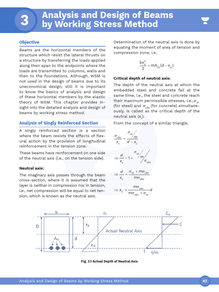 Neutral Axis Depth in RCC Beams | PDF | Beam (Structure) | Reinforced ...