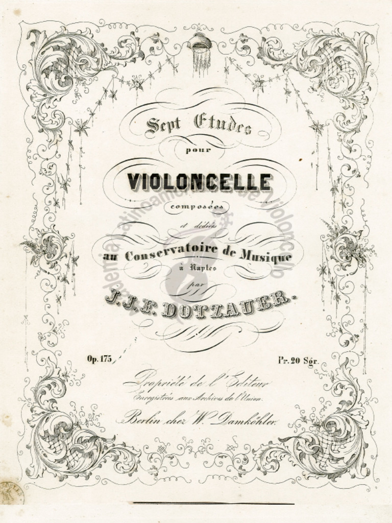 Dotzauer - 7 Estudios Op. 175 | PDF