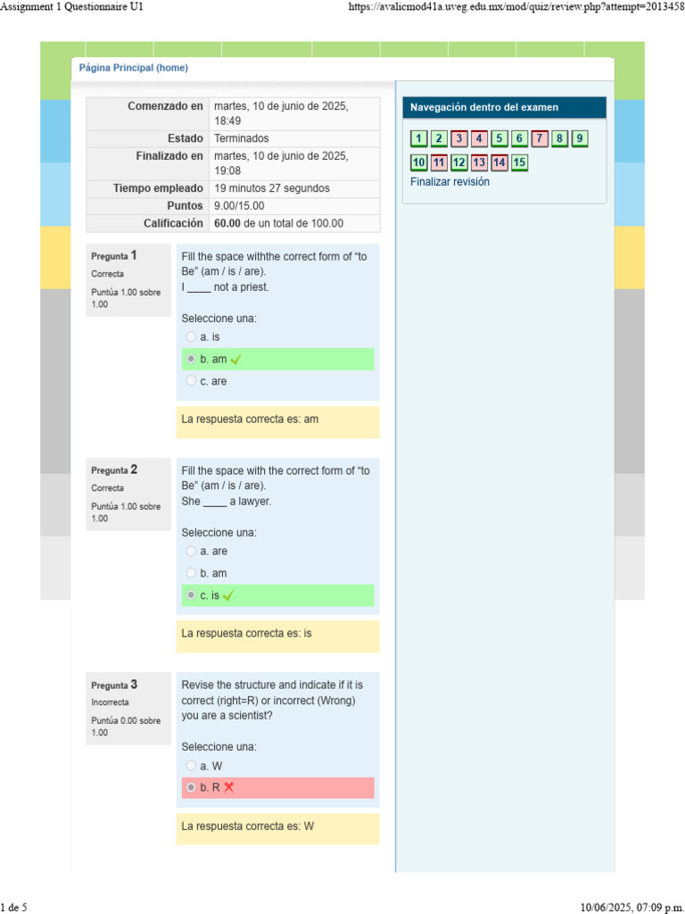 Assignment 1 Questionnaire U1 EXAMEN | PDF | Language Families | Linguistics