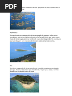 Diferencias entre cabo, península y golfo | PDF