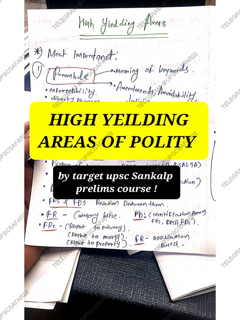 #High #Yeilding #Areas #For#upscprelims2024 | PDF