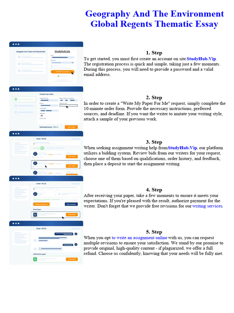 Geography and The Environment Global Regents Thematic Essay | PDF ...