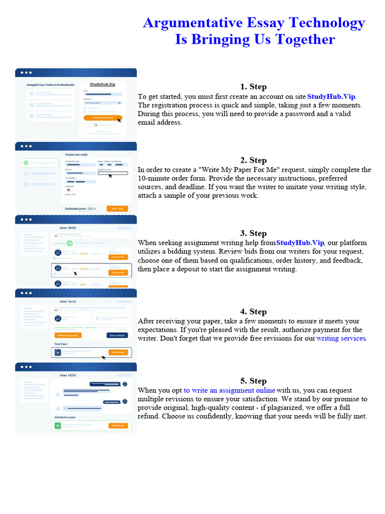 Argumentative Essay Technology is Bringing Us Together | PDF ...