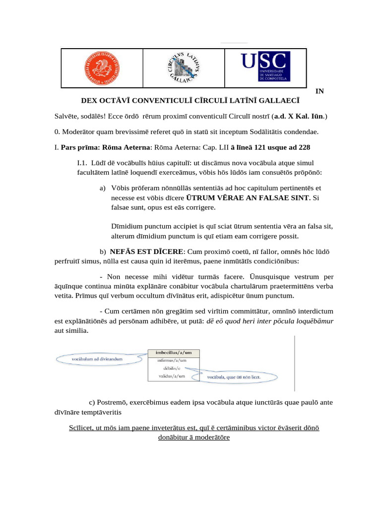 Ordo Rerum Sessionis VIII CLG | PDF