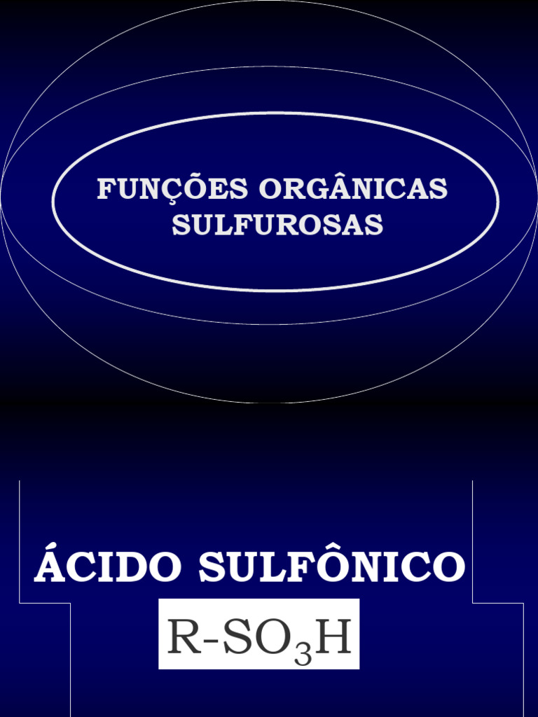 Funções Orgânicas Sulfurosas-1 | PDF